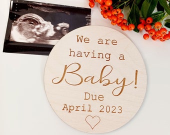 Custom Pregnancy Announcement Baby Due Social Media Reveal - Etsy