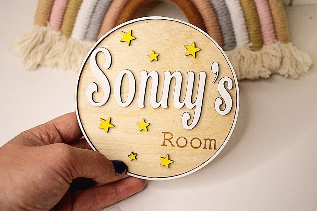Custom Bedroom Sign | Children Room Sign | Room Sign | Room Décor| Name ...