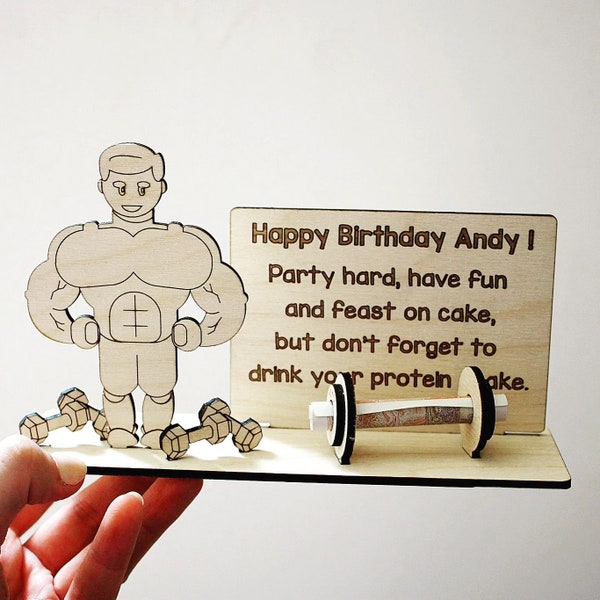 Personalised Fitness Birthday Card - Etsy Australia