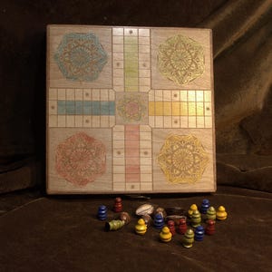 Pachisi - Handcrafted Traditional Board Game Invented in Ancient India ...
