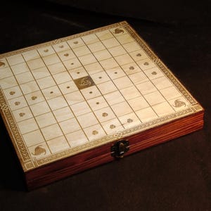 Handcrafted Tablut Viking Board Game: Available as a Wooden Box or ...