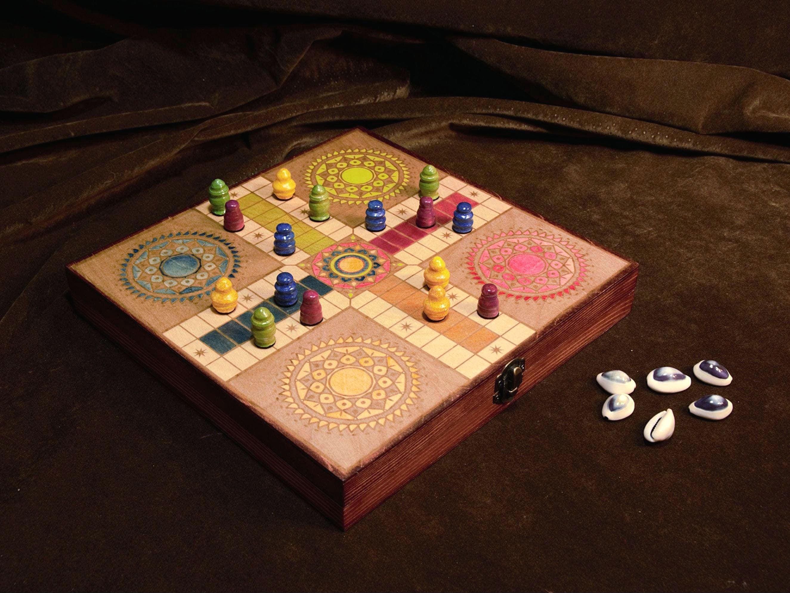Pachisi - Handcrafted Traditional Board Game Invented in Ancient India ...