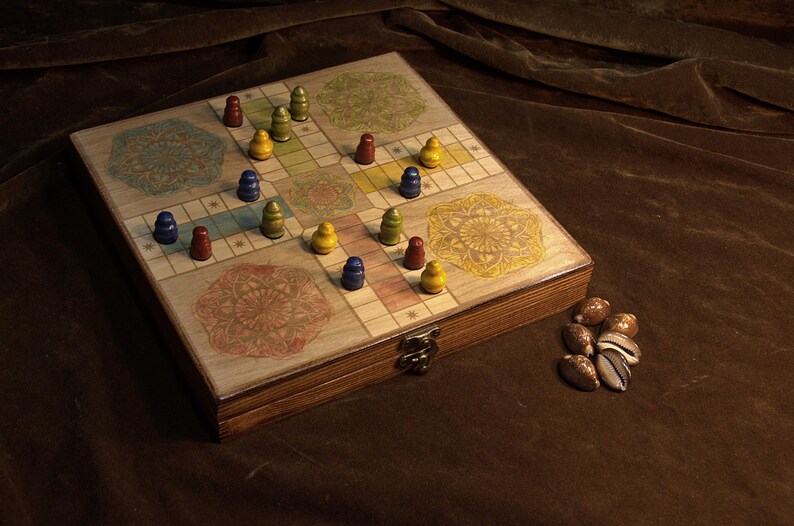 Pachisi - Handcrafted Traditional Board Game Invented in Ancient India ...