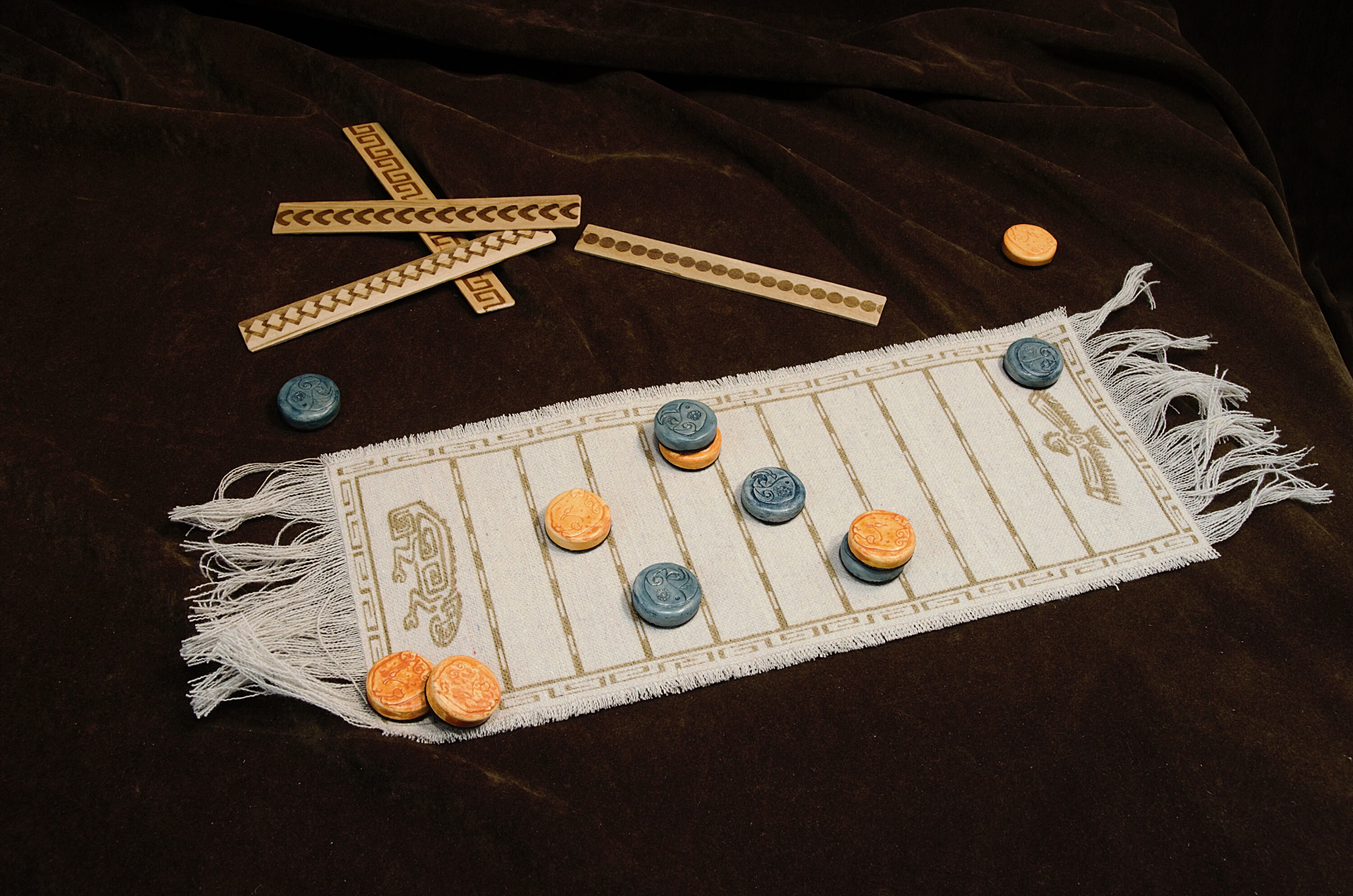 Puluc bul Handmade Canvas Mayan Board Game With Wooden Box or Velvet ...