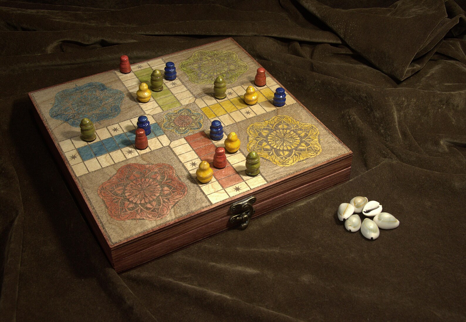 Pachisi - Handcrafted Traditional Board Game Invented in Ancient India ...