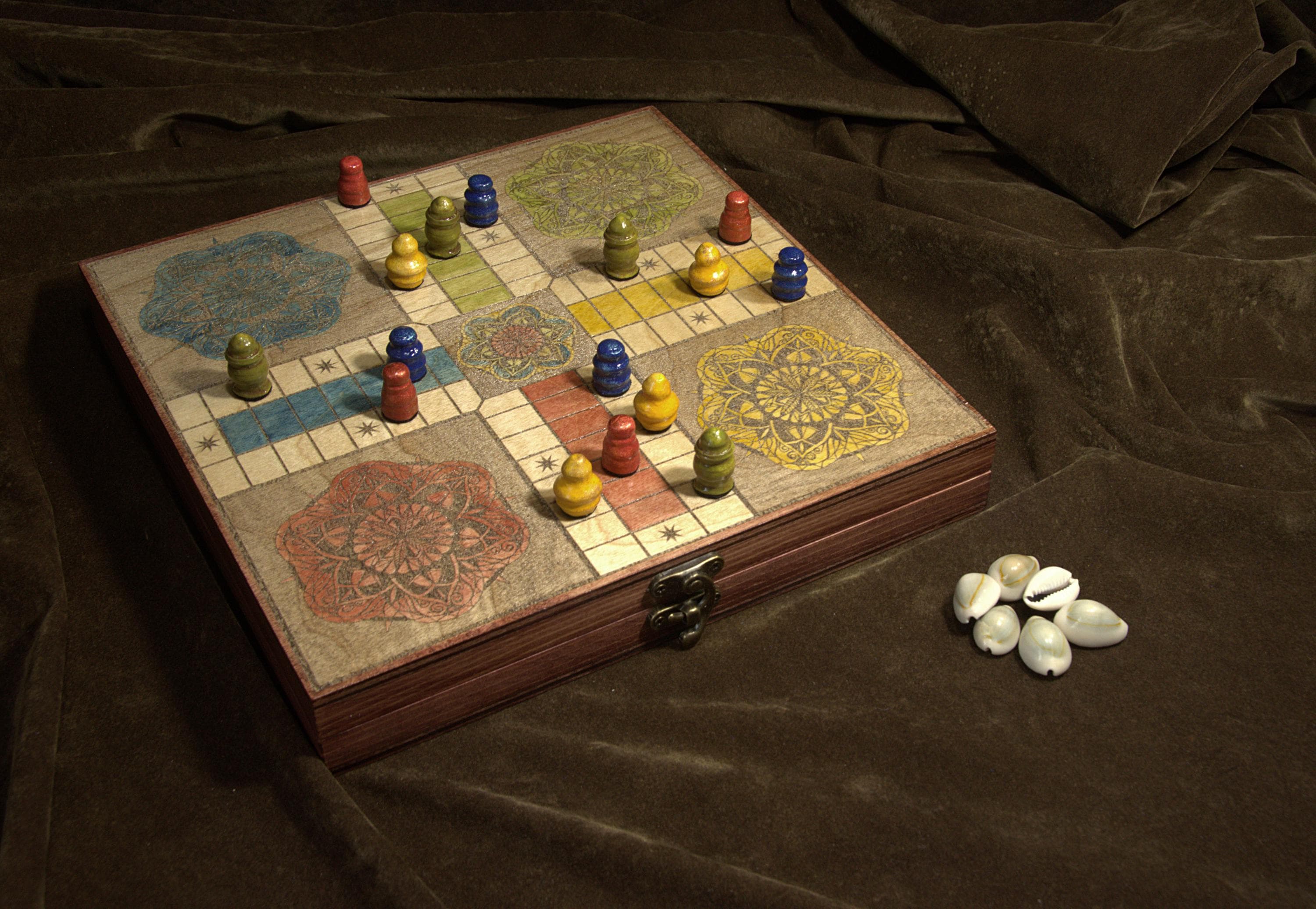 Pachisi - Handcrafted Traditional Board Game Invented in Ancient India ...