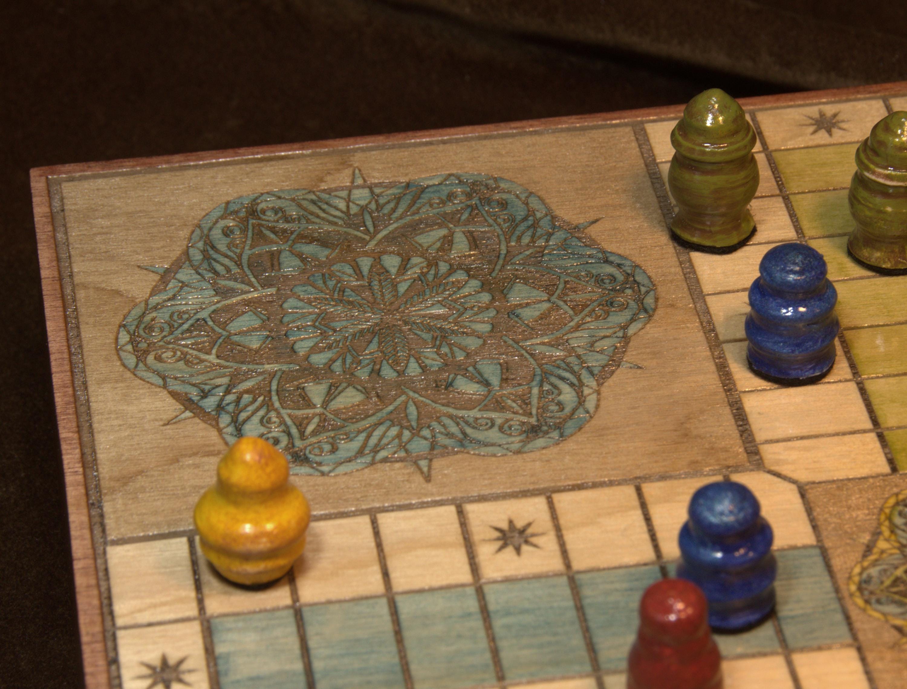 Pachisi - Handcrafted Traditional Board Game Invented in Ancient India ...