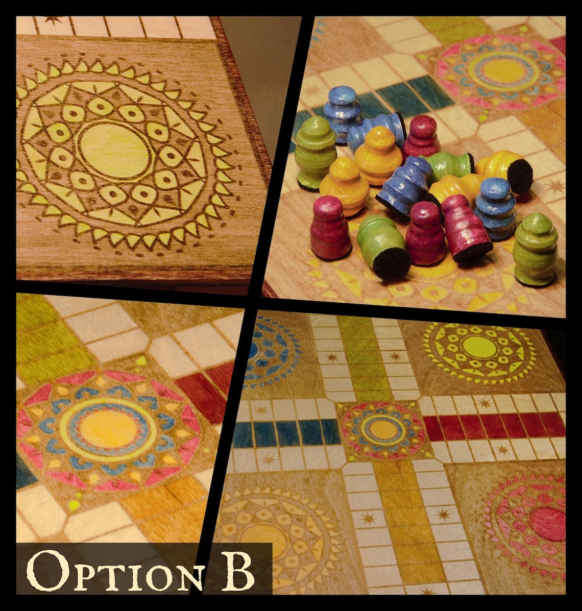 Pachisi - Handcrafted Traditional Board Game Invented in Ancient India ...