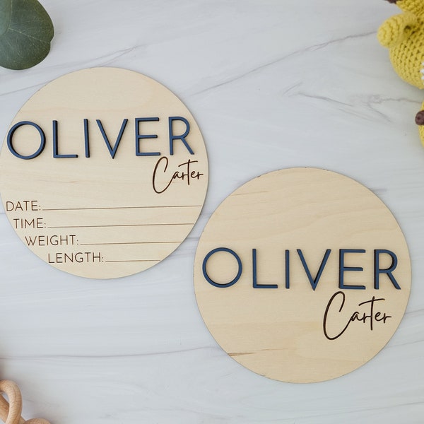 Baby Birth Plate - Etsy