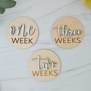 Weekly Milestone Discs, Baby Milestones Markers for Baby Photography ...