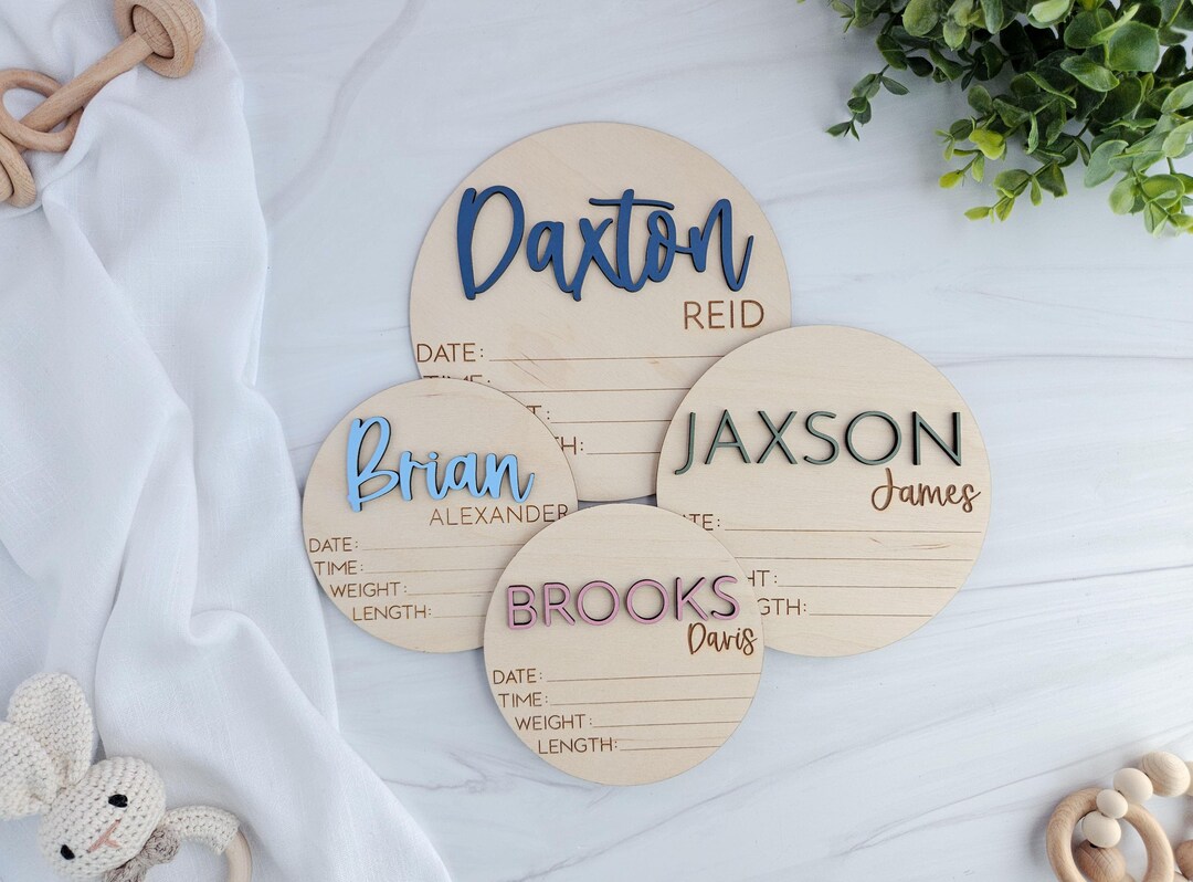 Birth Stats Sign, Hospital Name Sign, Birth Announcement Sign, Gift for ...