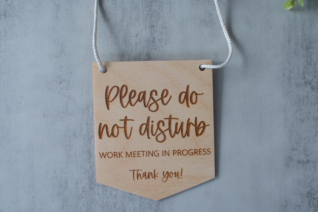 No Soliciting Signs Funny, Working From Home Sign Door, Please Do Not ...