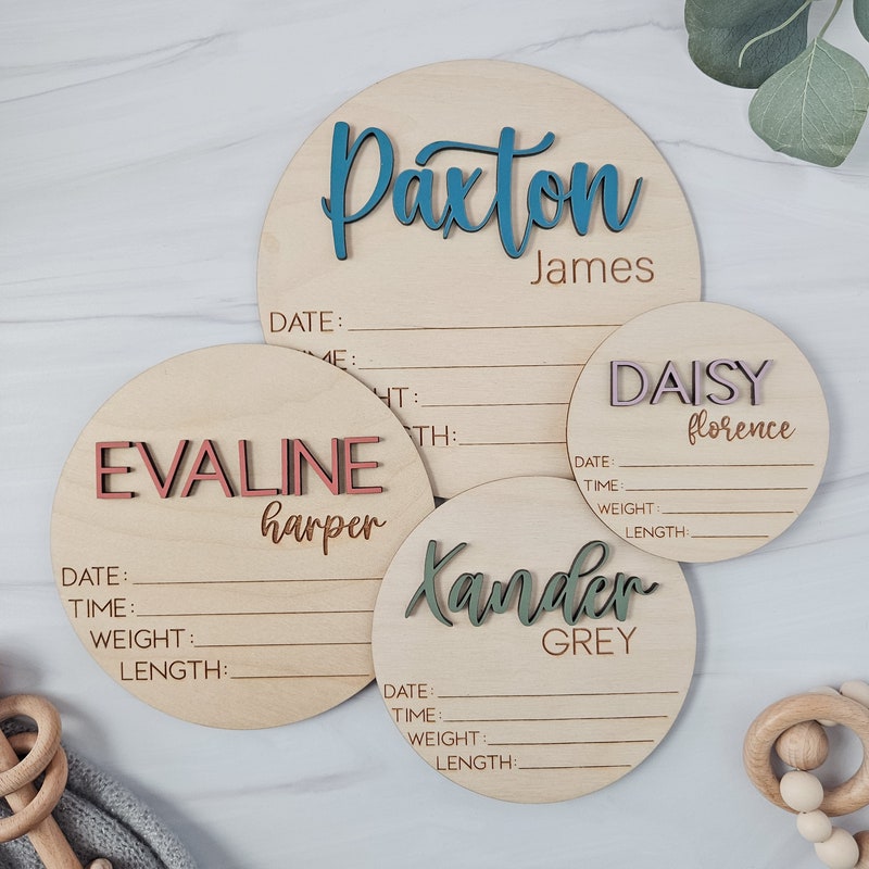 Baby Name Sign - Etsy