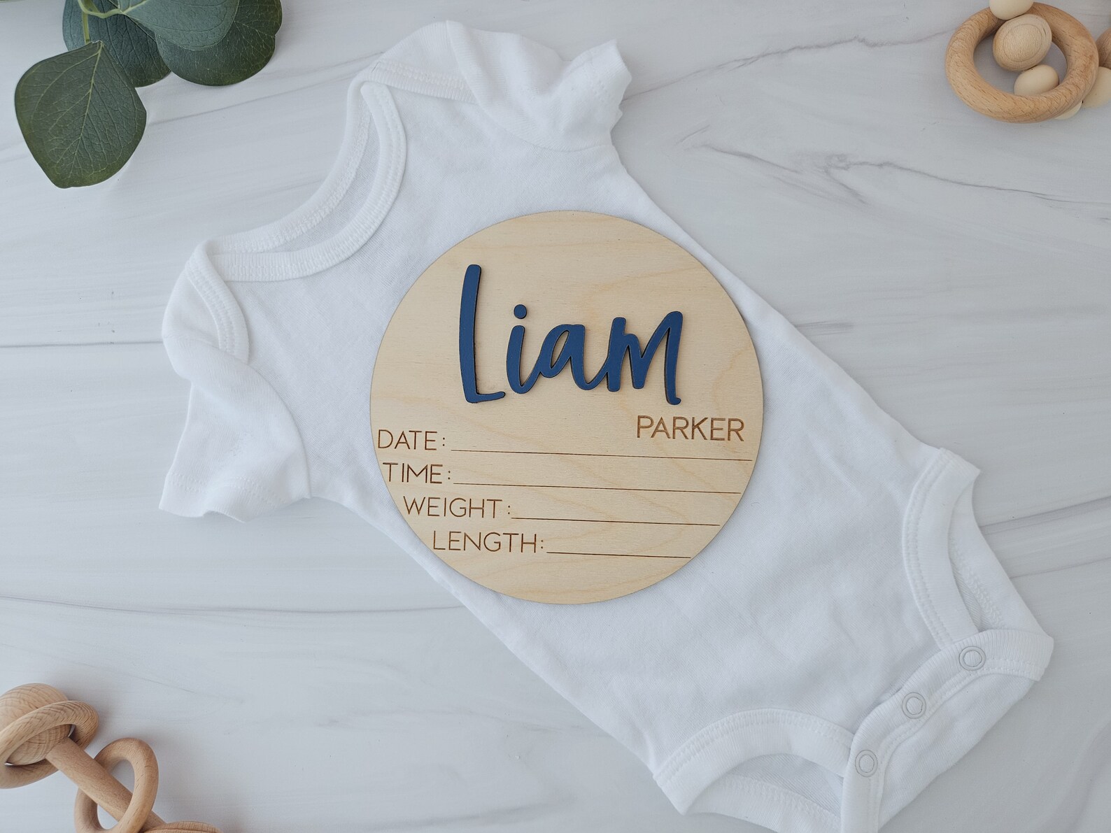 Custom Birth Stats Sign, Personalized Baby Name Sign, Hospital ...