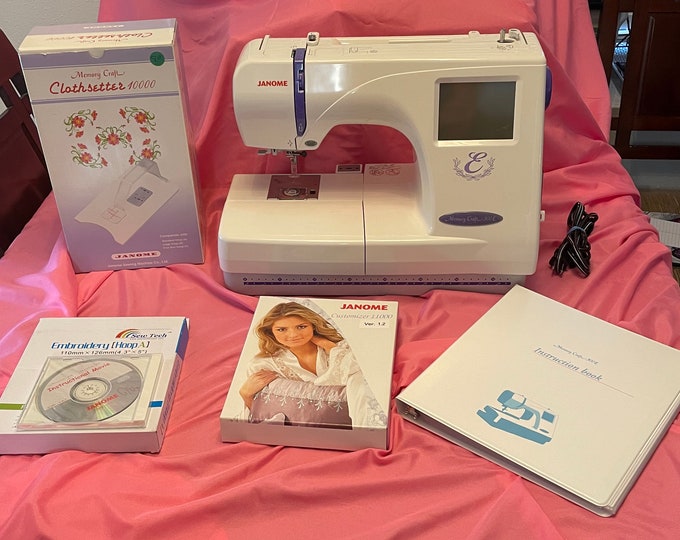 Janome Memory Craft 300E Embroidery Sewing Machine Package - Etsy