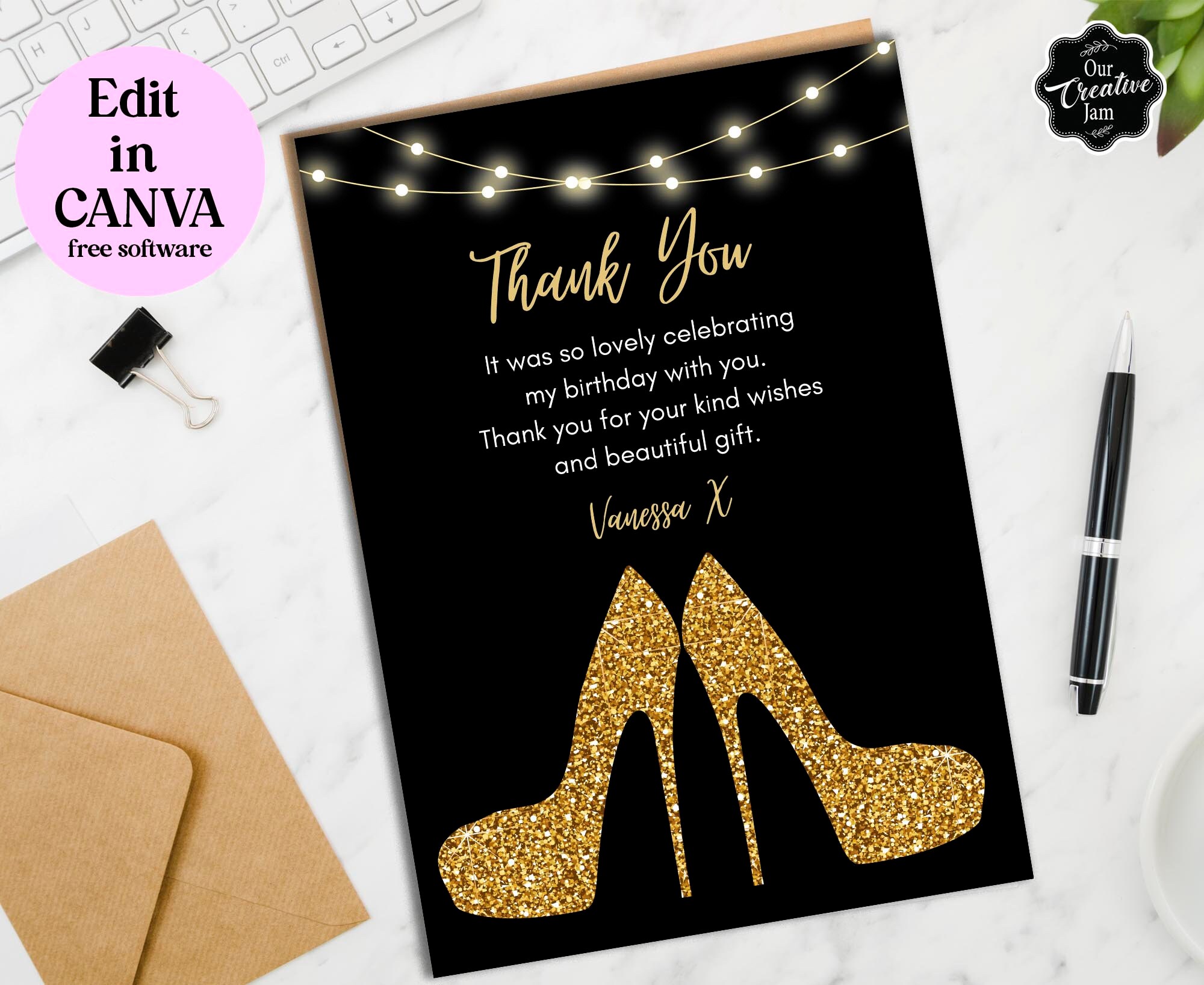 Stepping Into My Birthday With God's Grace Invitation Template, Canva ...