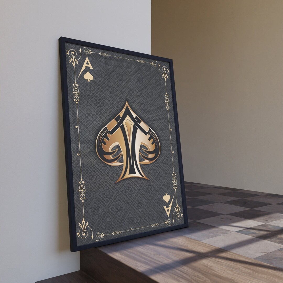 Ace Card 'special' Black Poster, Playing Card Poster, Fashion Wall Art ...