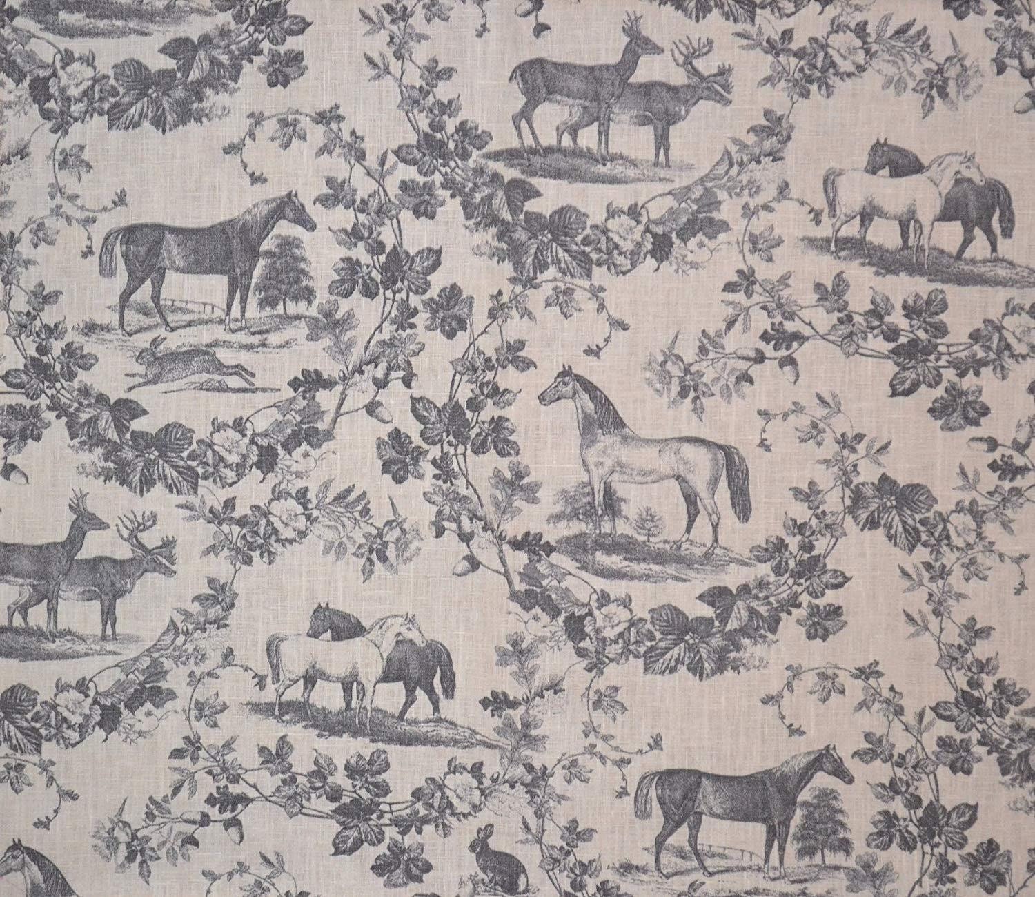 Textiles Français Equestrian Horse Print the Noble Horse - Etsy UK