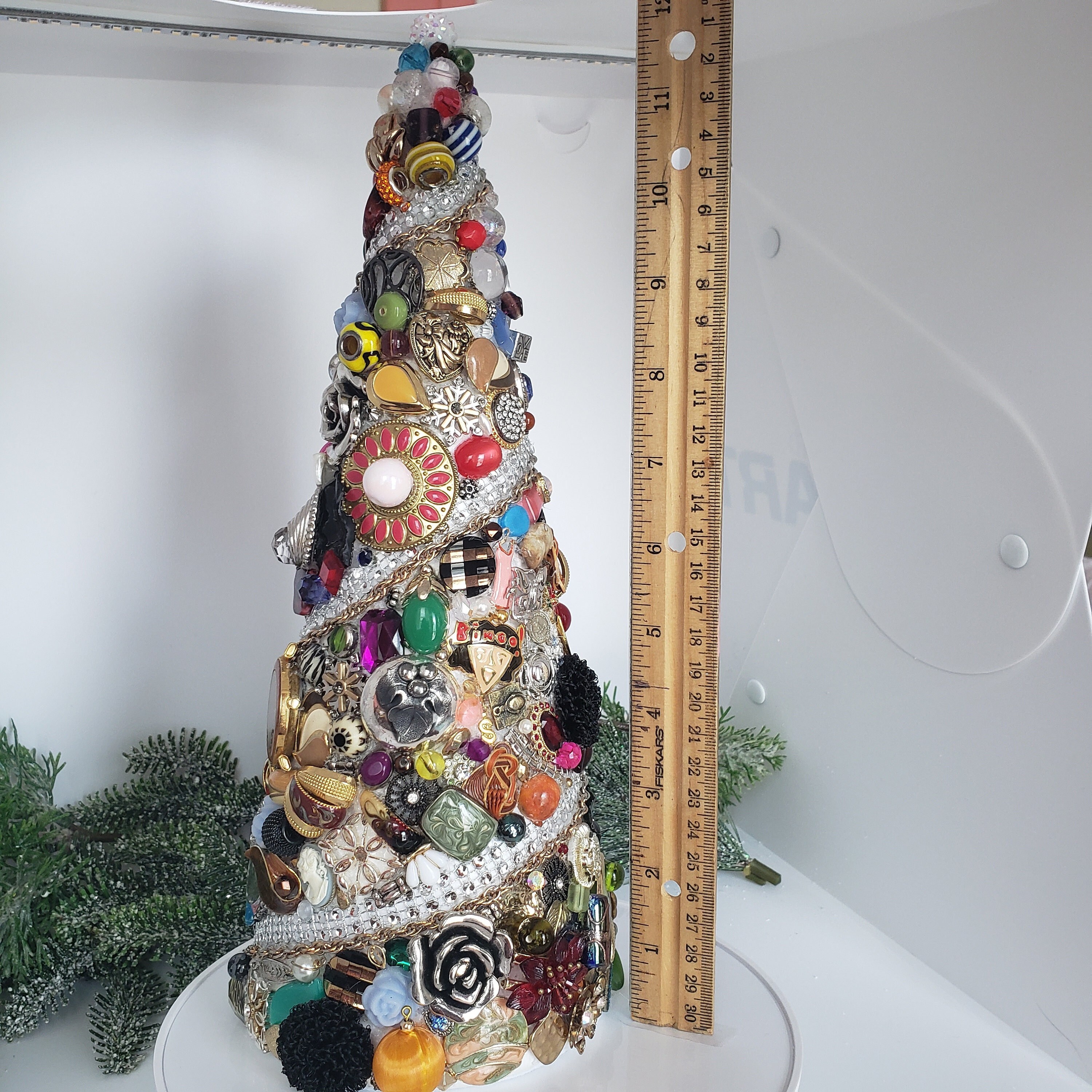 Vintage Jewelry Tree Covered in Beautiful Pieces to Explore for Hours ...