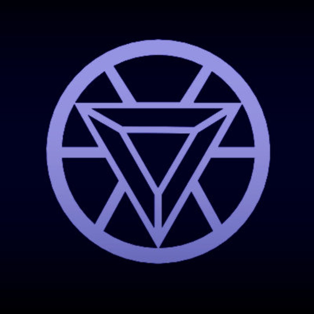 Iron Man Arc Reactor Logo DXF & SVG - Etsy 日本