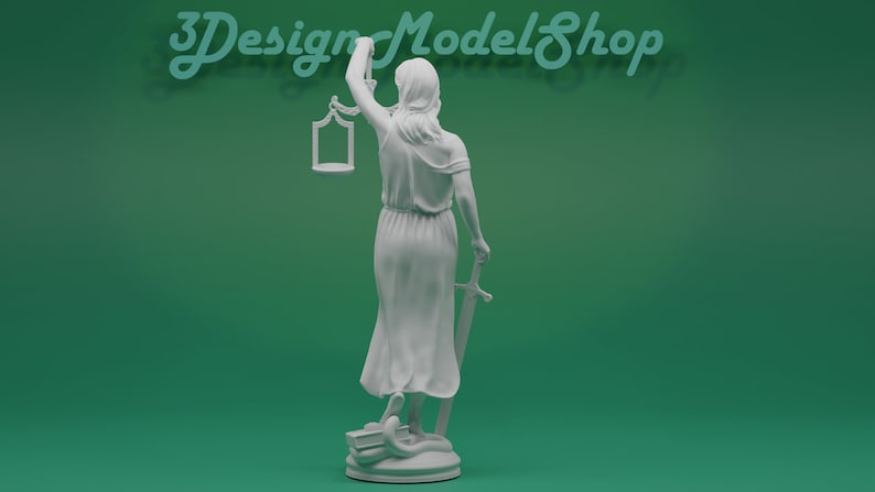 Themis - the Lady of Justice STL Model File - Etsy