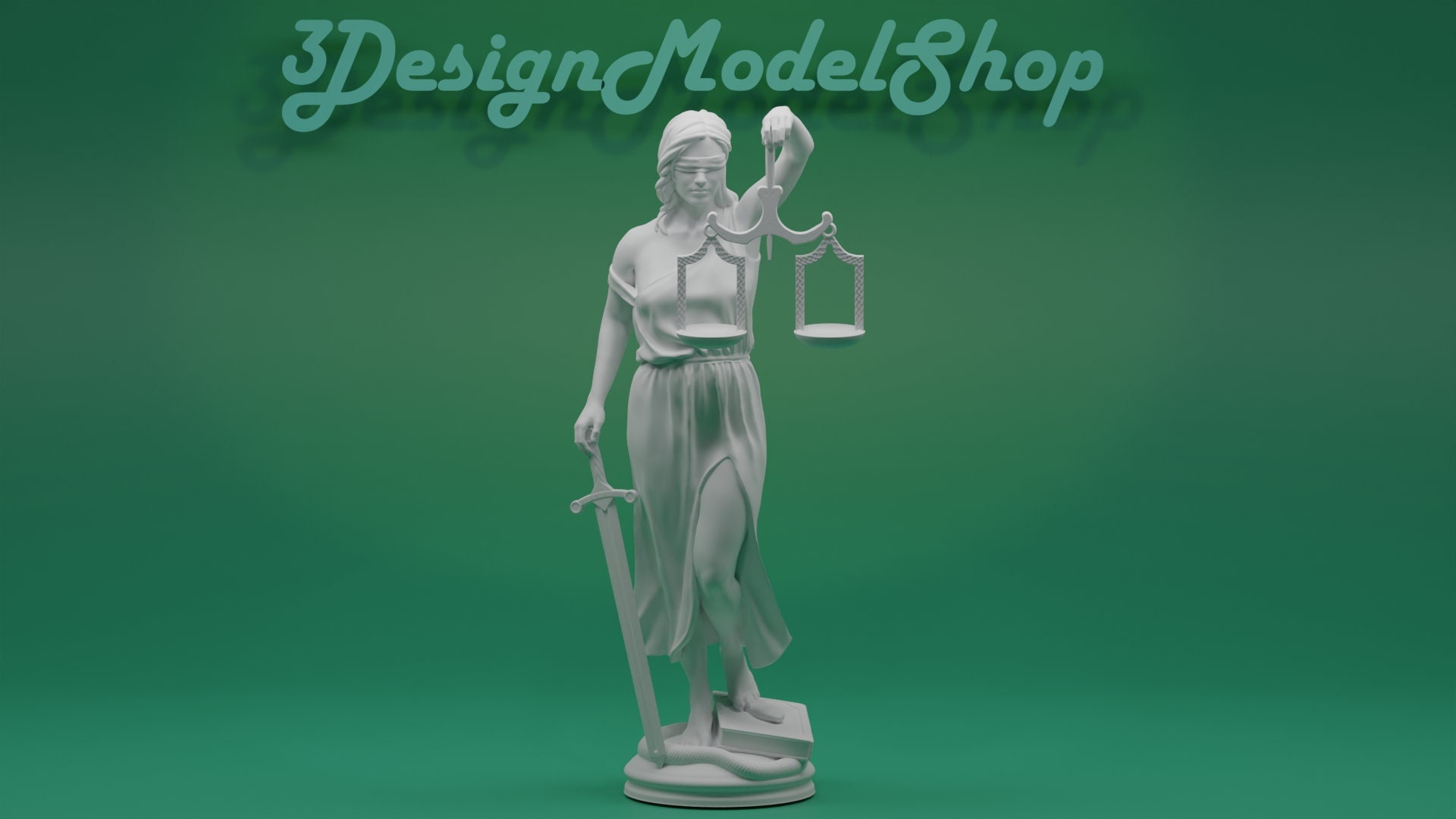 Themis - the Lady of Justice STL Model File - Etsy