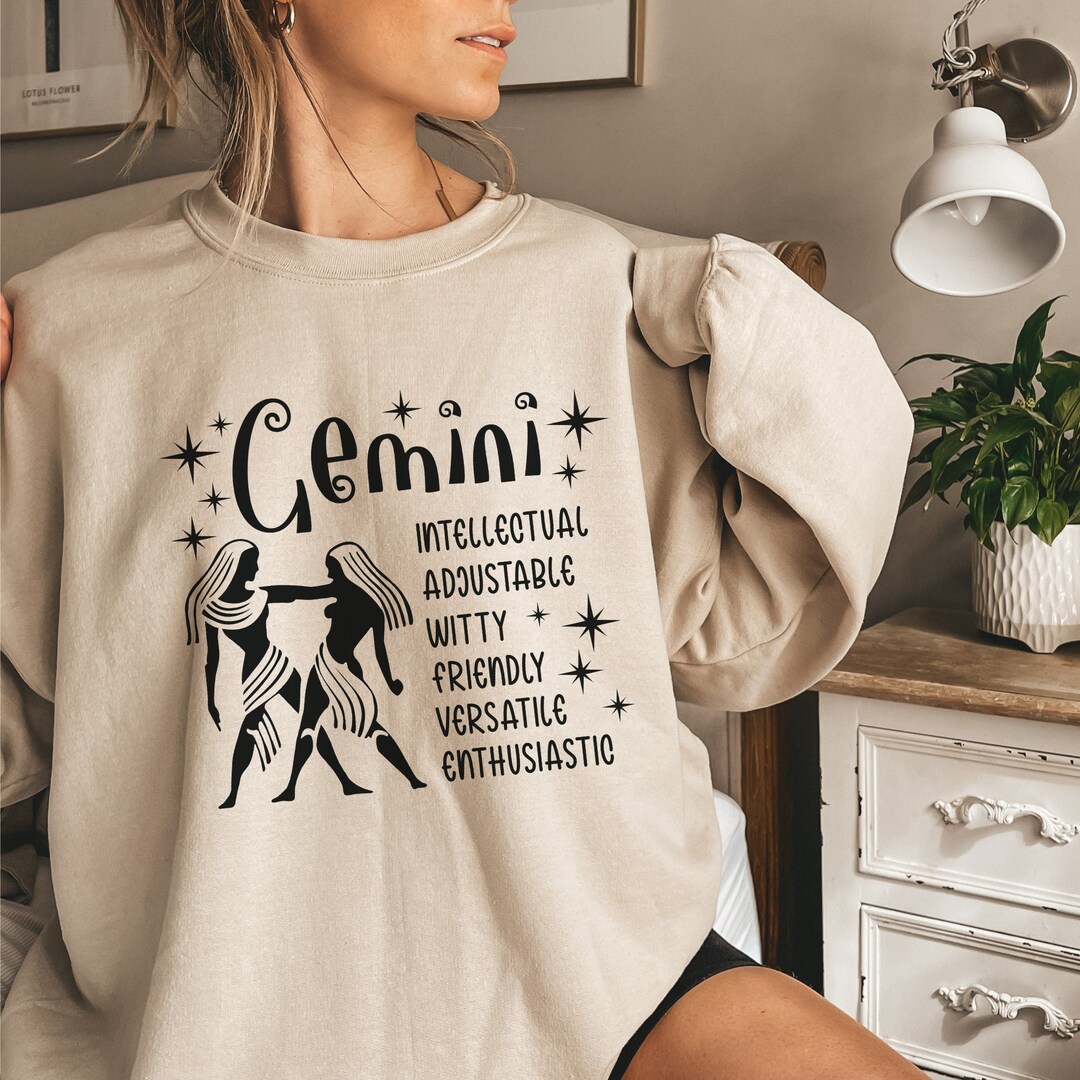 Zodiac Shirts, Gemini Shirt, Cute Zodiac Sweatshirts, Your Zodiac Sign ...