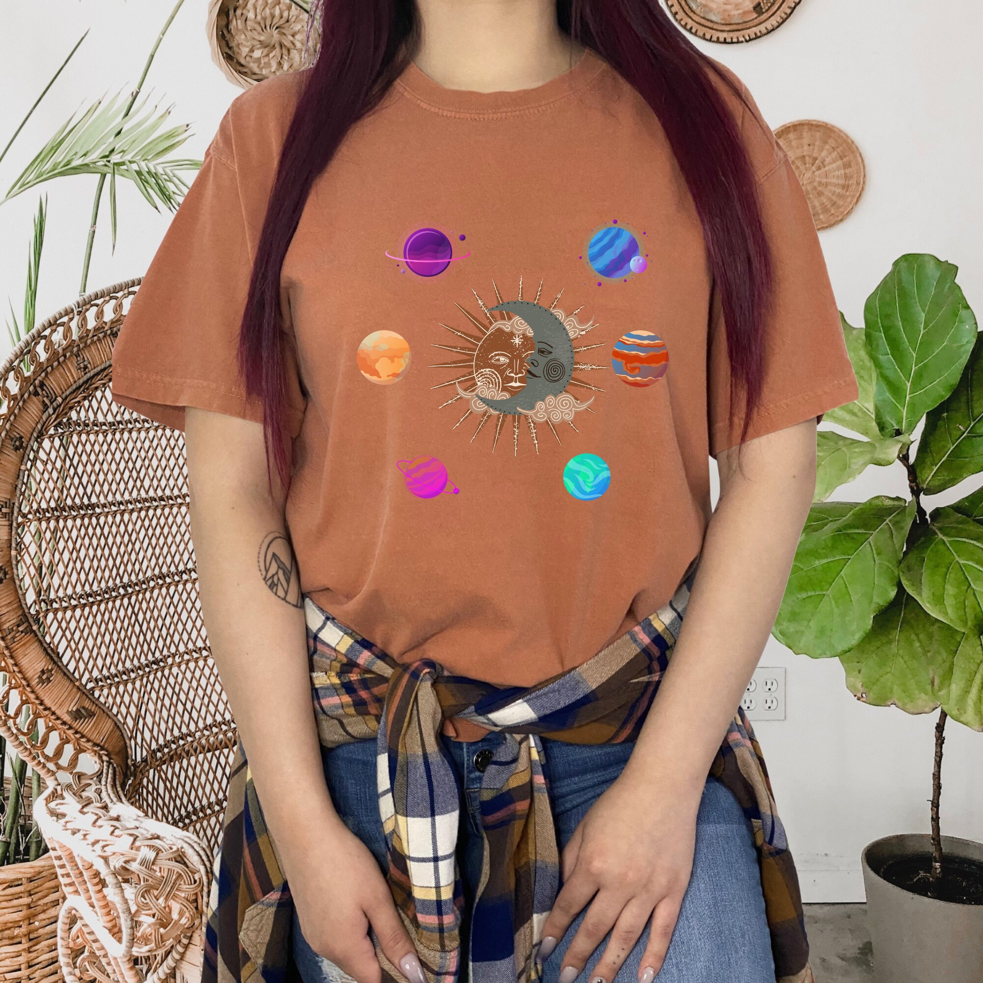 Comfort Colors®, Astronaut Space Stars Shirt,outer Space Shirt Solar ...