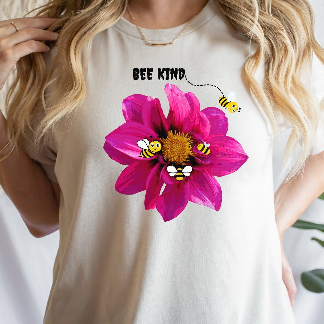 Bee Kind Shirt, Be Kind, Positive Vibe Shirt, Flower Shirt, Kindness ...