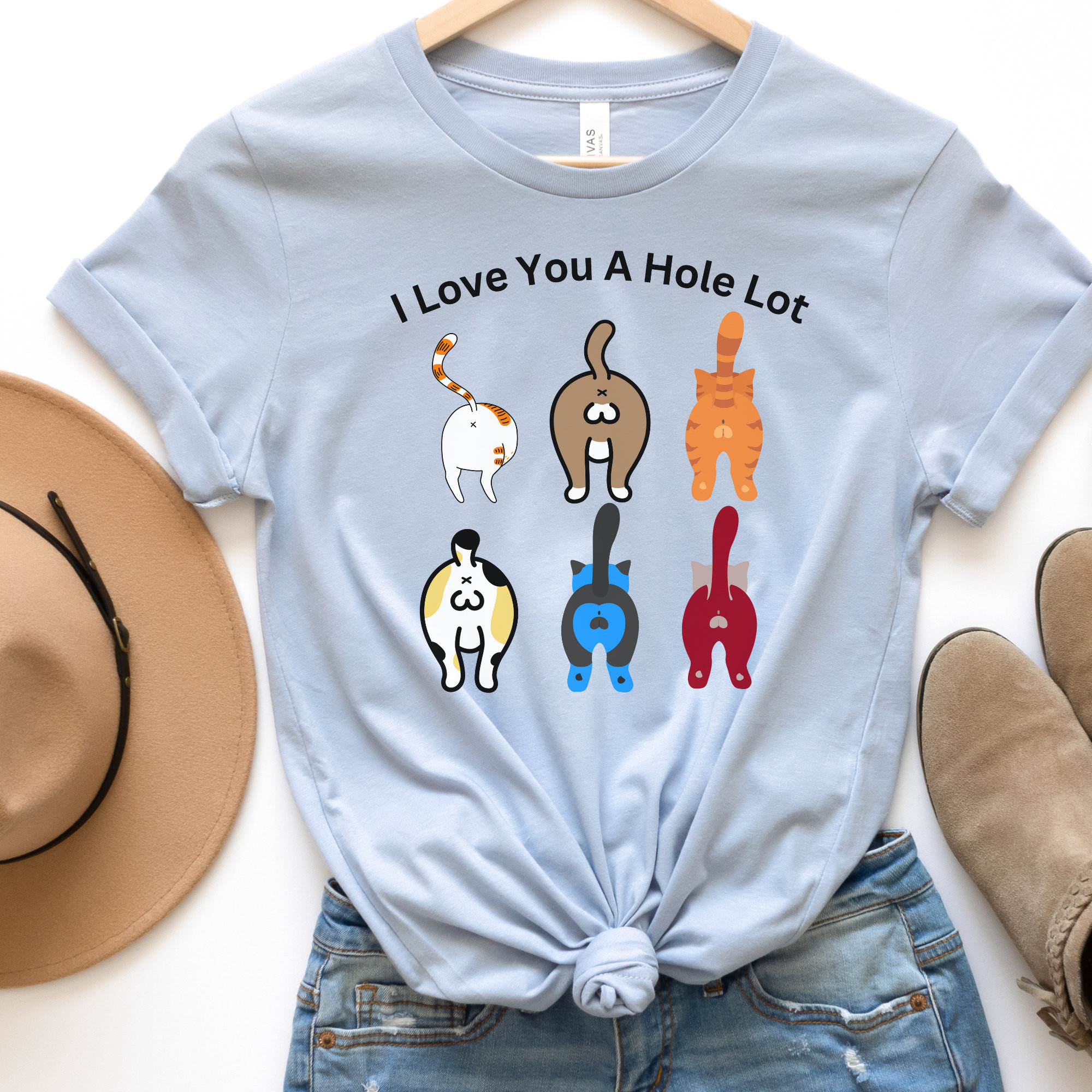 Cat Tail Shirt, Black Cat Tail Shirt, Gift for Cats Lover, Cat Shirt ...