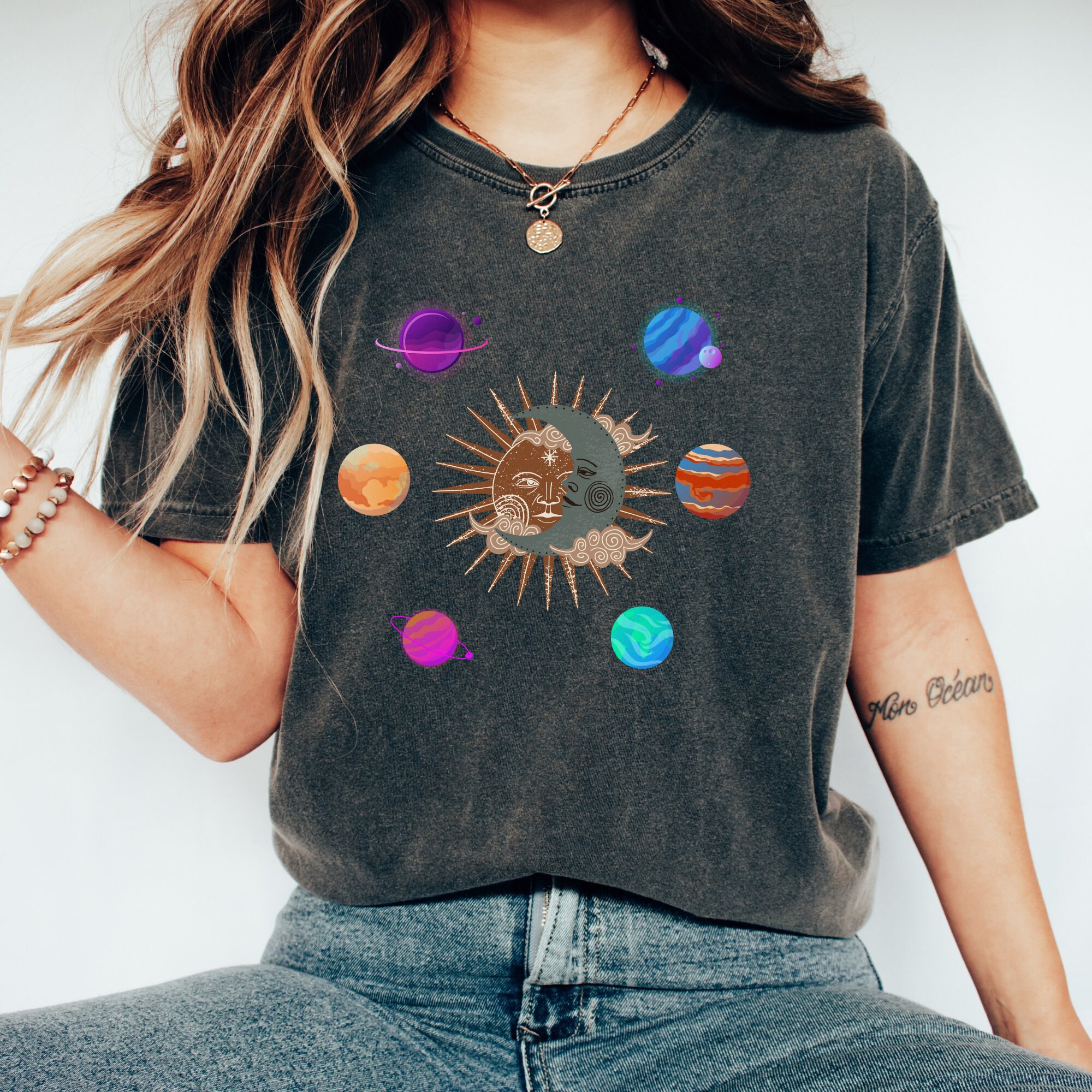 Comfort Colors®, Astronaut Space Stars Shirt,outer Space Shirt Solar System Shirt, Space Gift ...