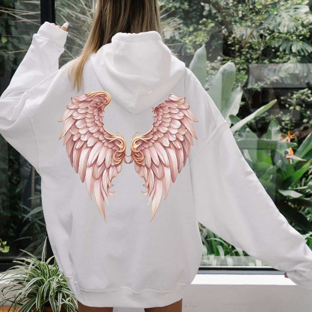 Angel Wings, Angel Wings Hoodie, Whimsical Hoodie, Ombre Angel Wings ...
