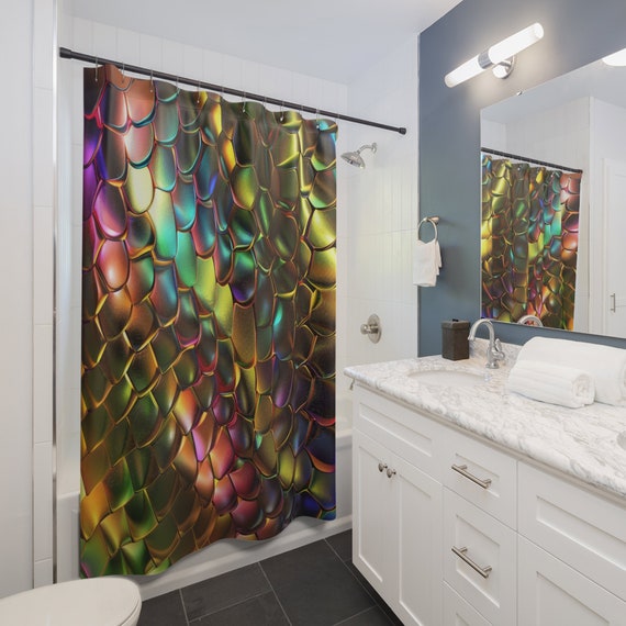 Iridescent shower curtain store
