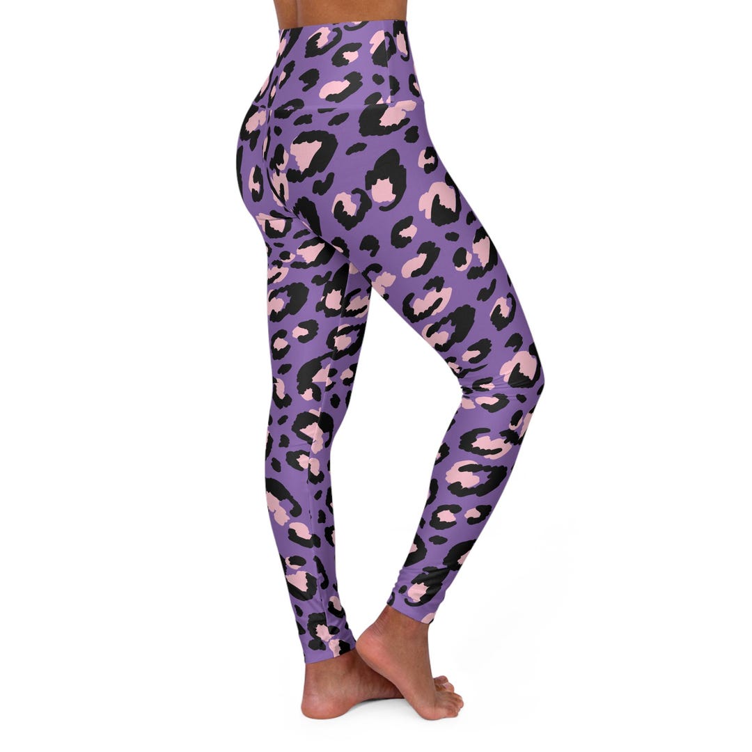 Leopard Print Yoga Leggings, Animal Print Workout Pants | Fitness ...