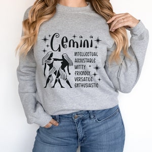 Zodiac Shirts, Gemini Shirt, Cute Zodiac Sweatshirts, Your Zodiac Sign ...