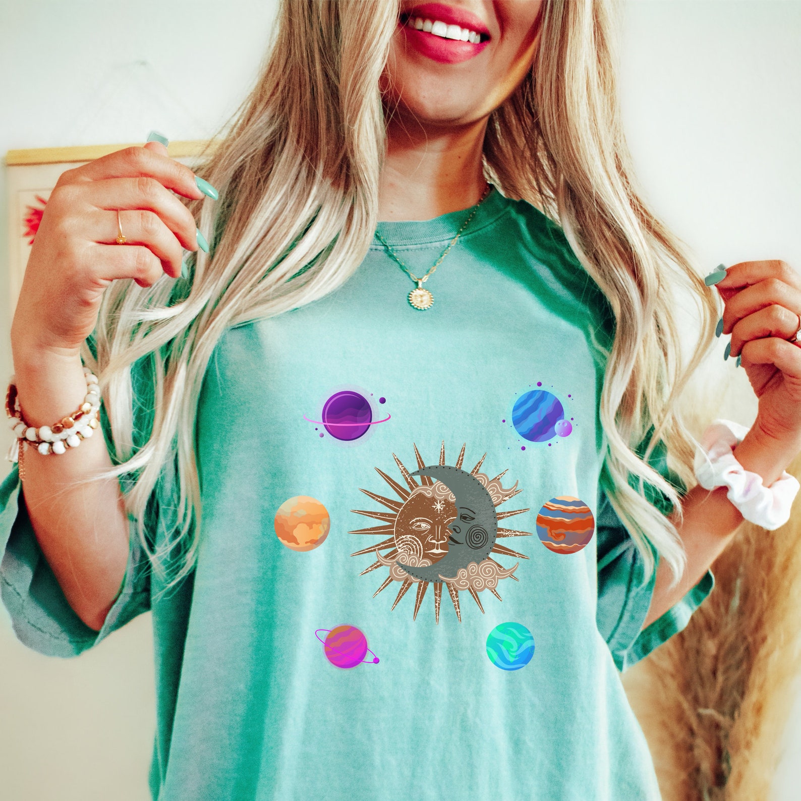 Comfort Colors®, Astronaut Space Stars Shirt,outer Space Shirt Solar ...