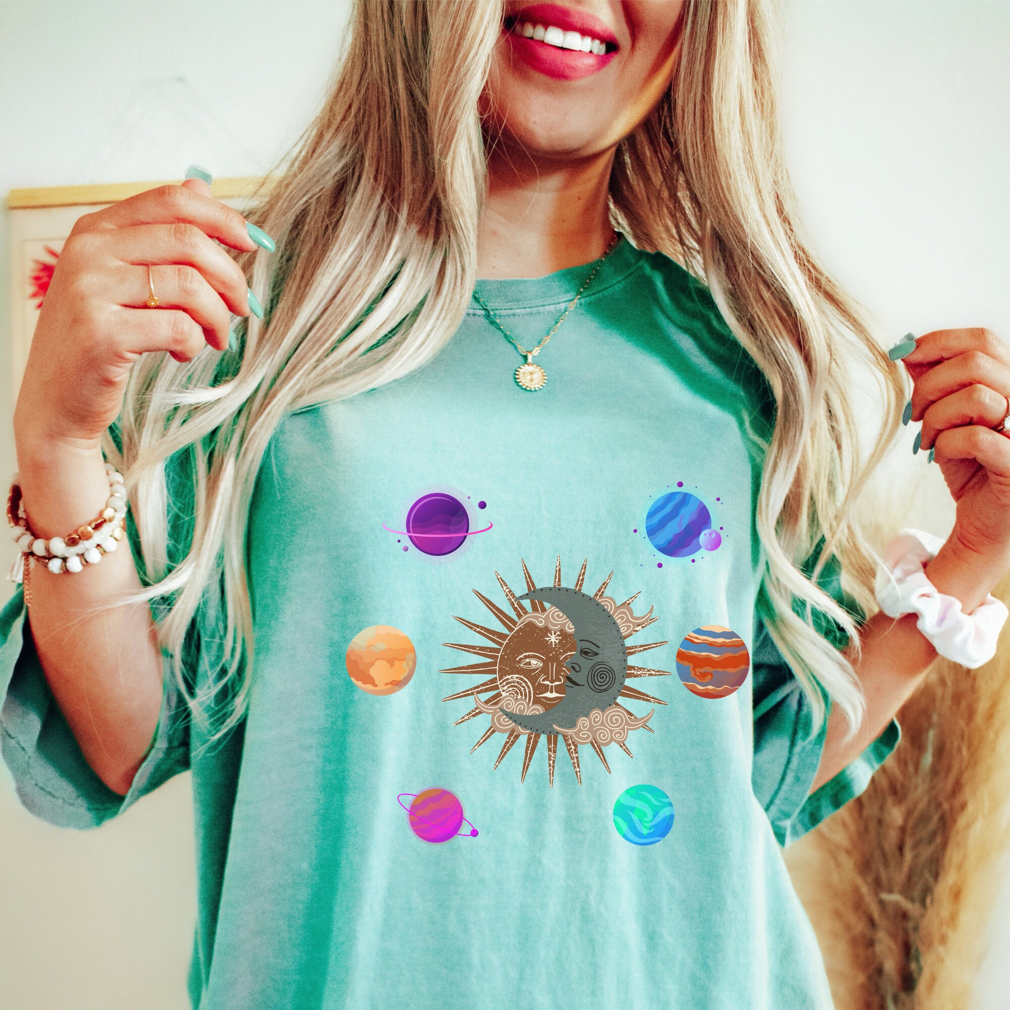 Comfort Colors®, Astronaut Space Stars Shirt,outer Space Shirt Solar ...