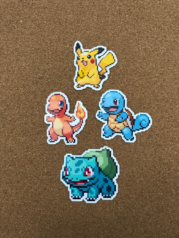Starter Pokemon Magnets Pokemon 1st Generation Pikachu - Etsy