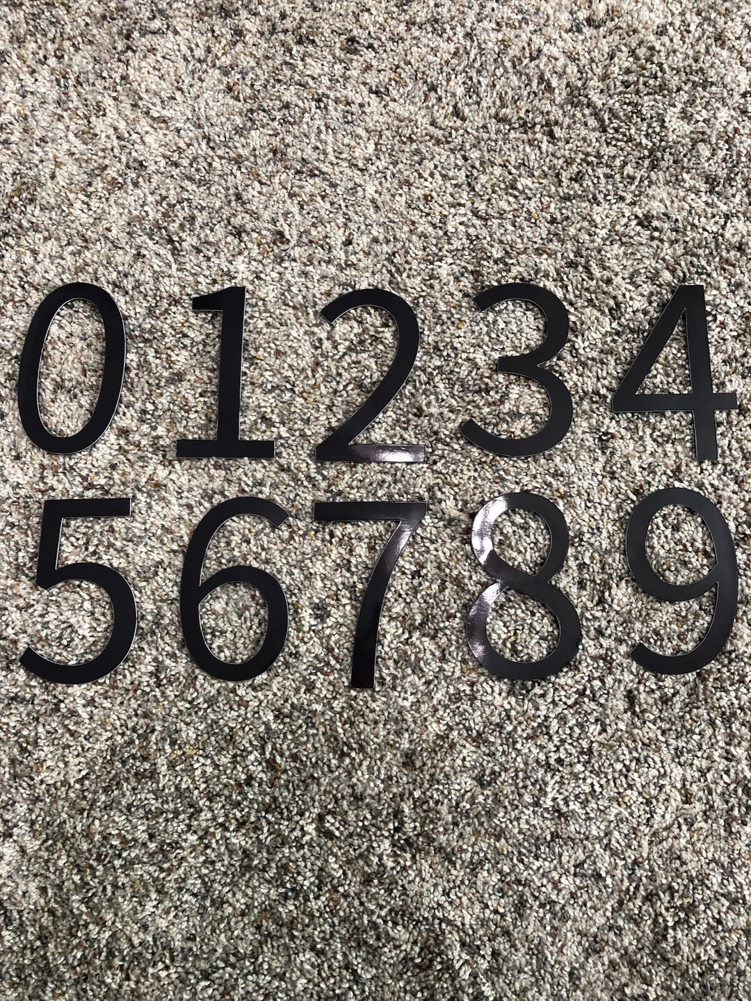 4" Tall Magnetic Numbers, Black Magnetic Numbers, White Magnetic ...