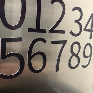 4" Tall Magnetic Numbers, Black Magnetic Numbers, White Magnetic ...