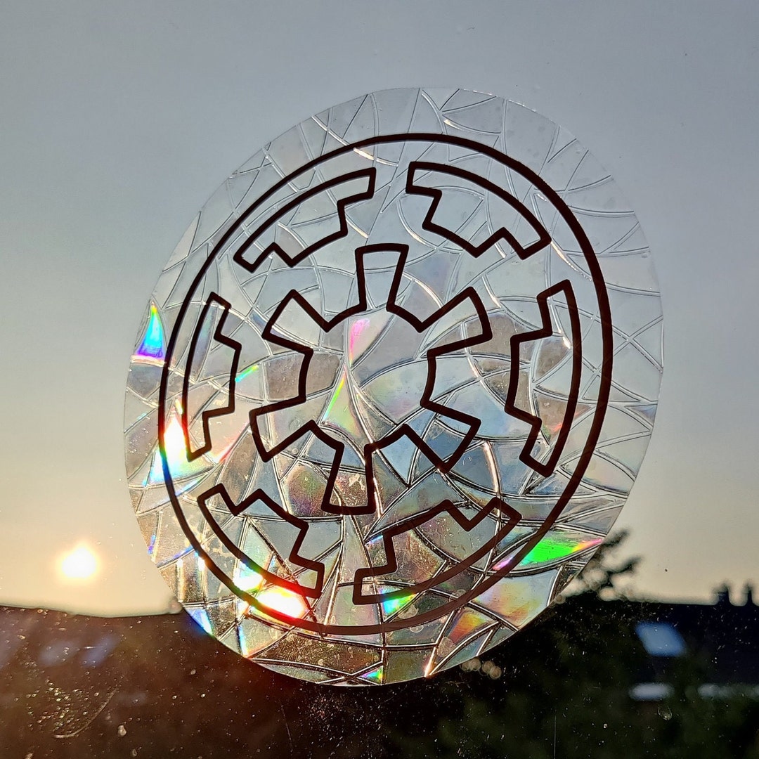 Reusable Suncatcher Window Sticker Star Wars, Galactic Empire Logo - Etsy