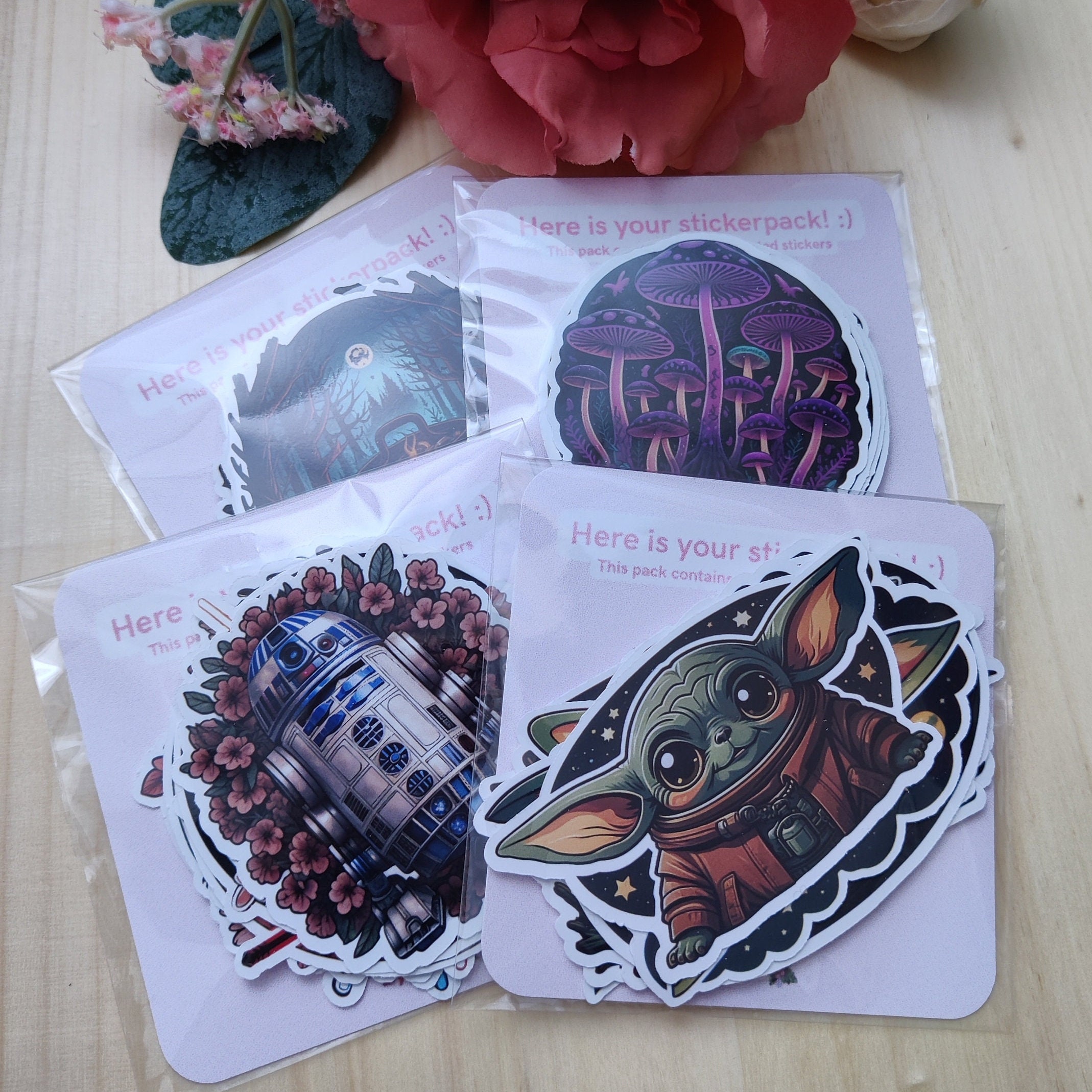MANDALORIAN GROGU Sticker Pack ai-generated 10 Stickers - Etsy