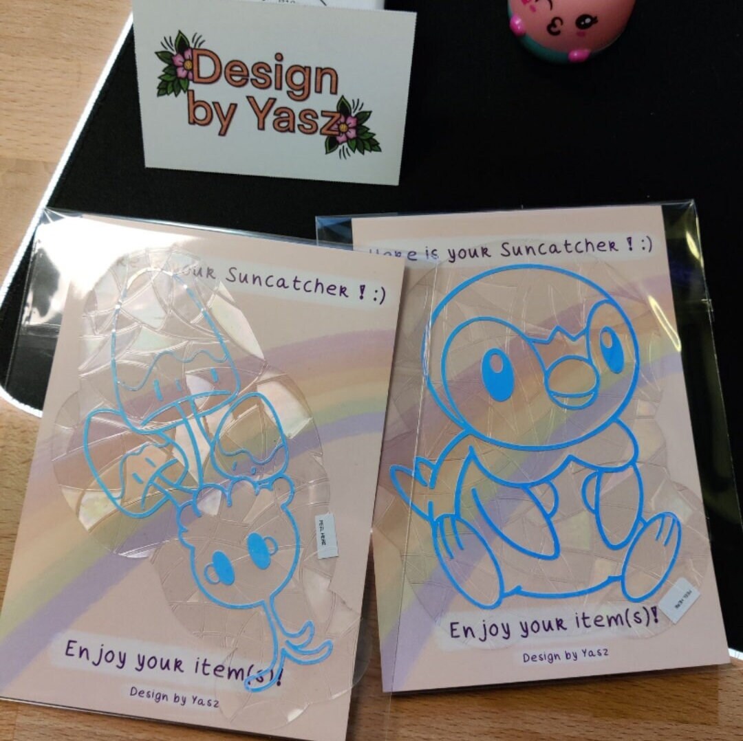 Reusable Suncatcher Window Sticker Pokemon variety of - Etsy Denmark