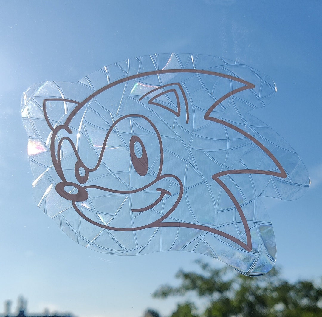 Reusable Suncatcher Window Sticker Sonic the Hedgehog - Etsy