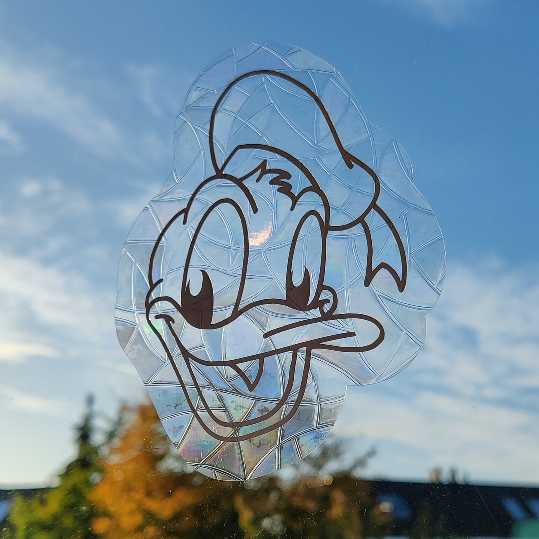 Reusable Suncatcher Window Sticker Disney Donald Duck - Etsy