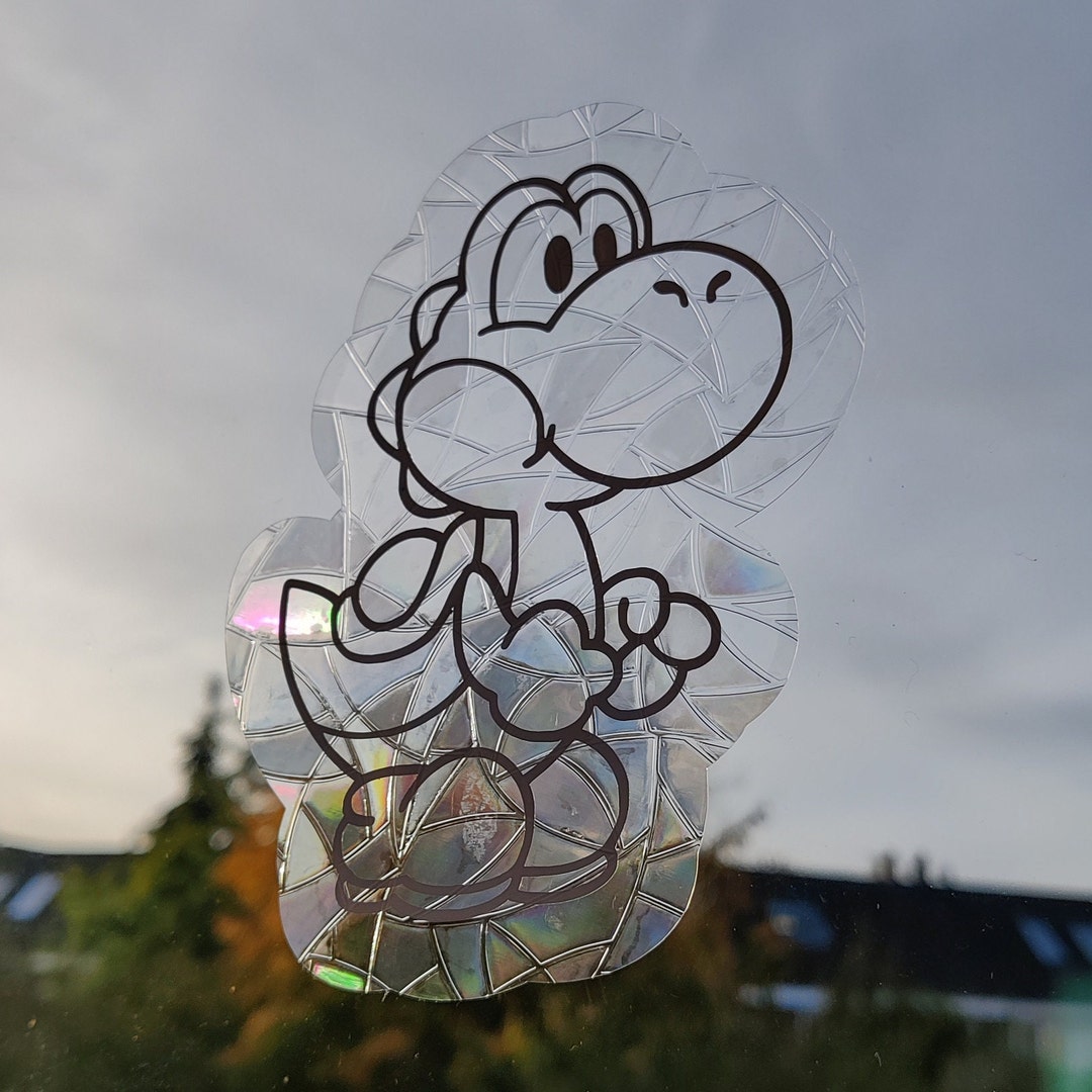Reusable Suncatcher Window Sticker Super Mario - Nintendo, Yoshi - Etsy