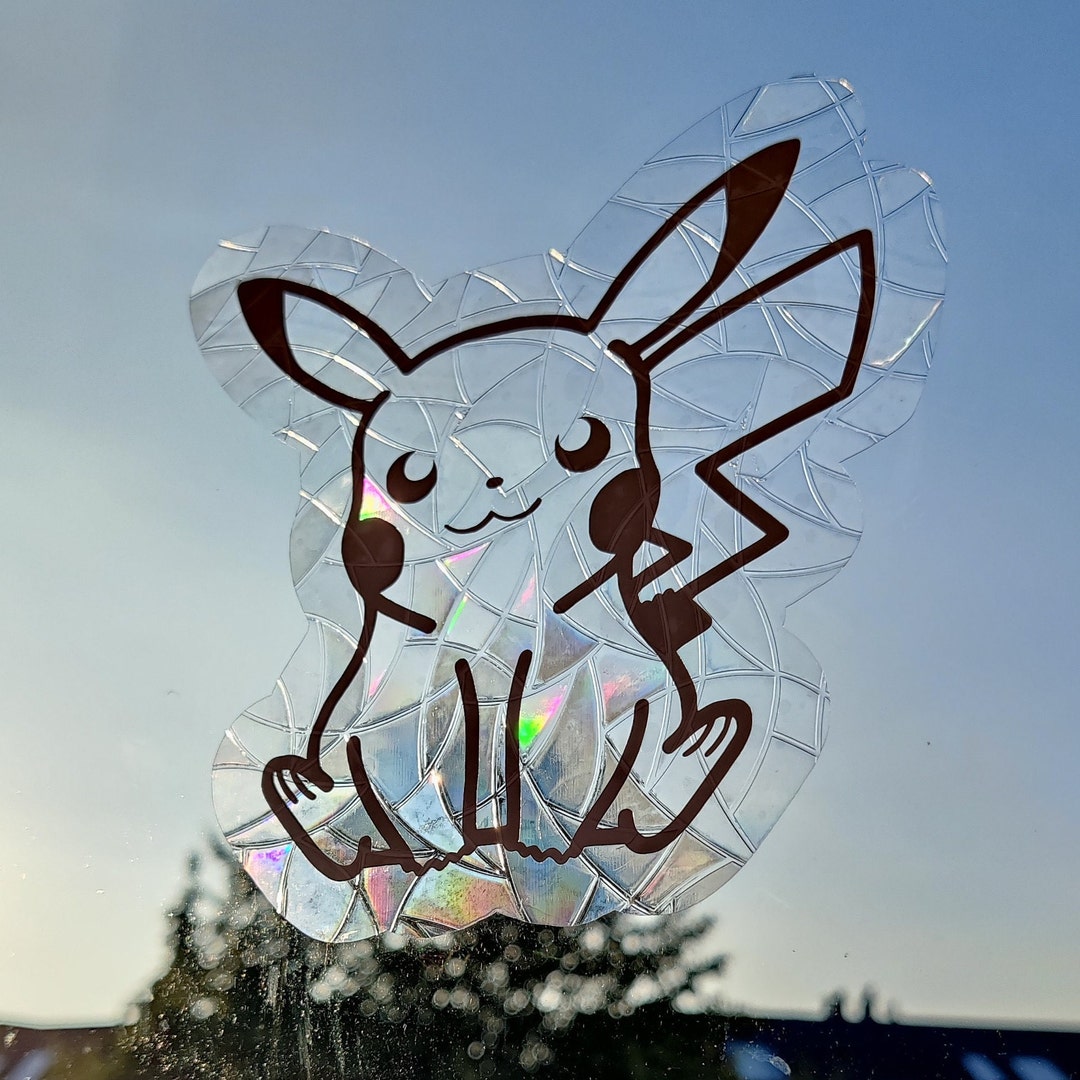 Reusable Suncatcher Window Sticker Pokémon Pikachu - Etsy