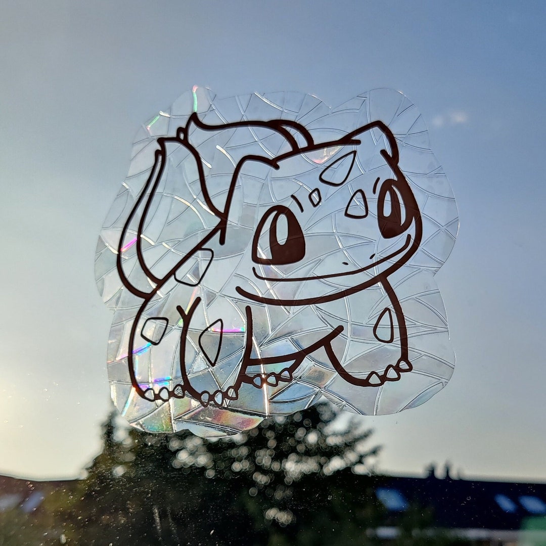 Reusable Suncatcher Window Sticker Pokémon, Bulbasaur - Etsy
