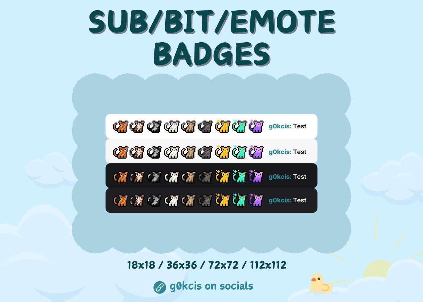 Twitch Sub / Bit Badges / Emote Badges / Badges for Streamers / Cat ...