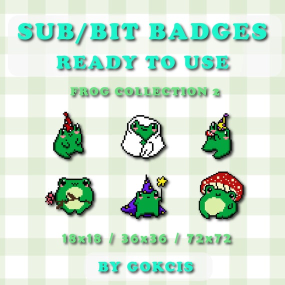 Twitch Sub / Bit Badges Streamer Badges for Streamers Sub - Etsy